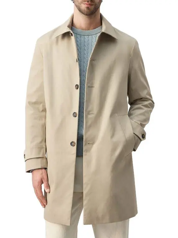 Mango Water Repellent Raincoat - Beige