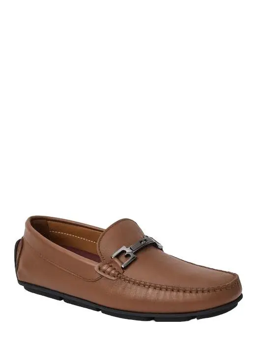 Bruno Magli Taso Bit Driving Loafer - Cognac Leather