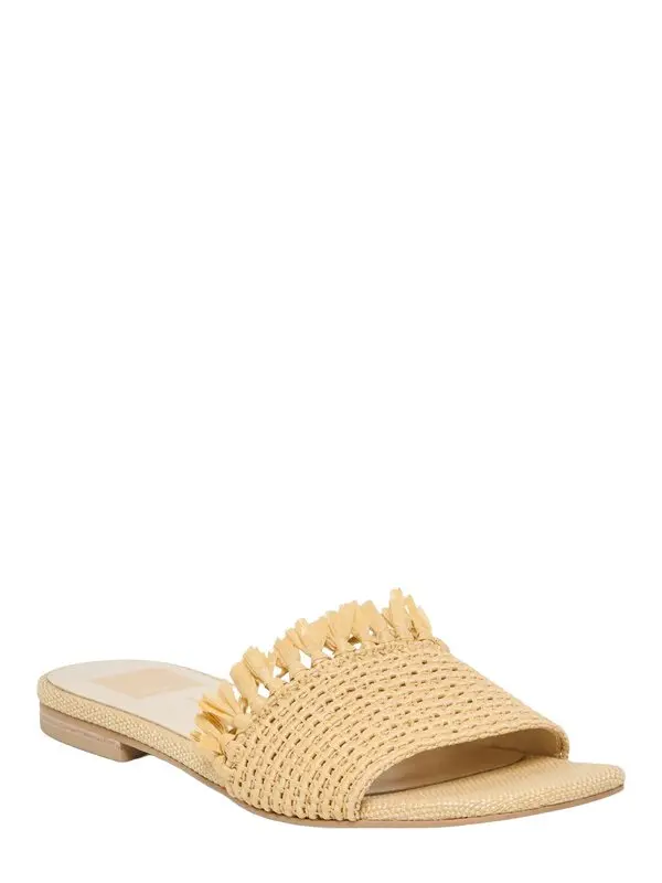 Dolce Vita Lenya Slide Sandal - Light Natural Raffia