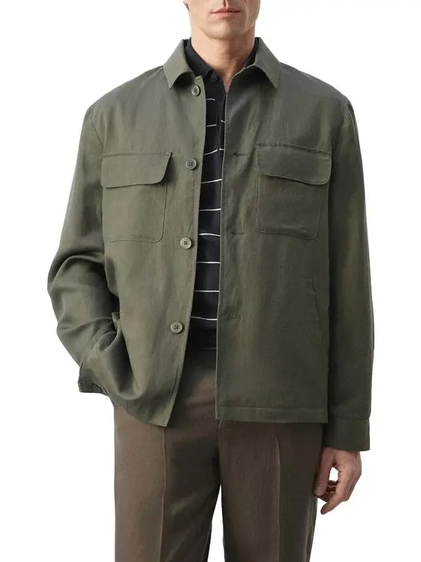 Mango Ruched Back Jacket - Medium Brown
