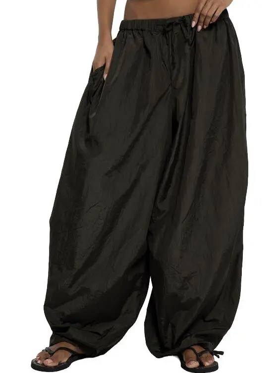 JADED LONDON Nylon Balloon Joggers - Brown