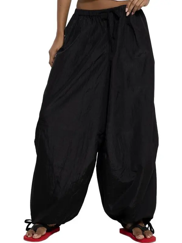 JADED LONDON Nylon Balloon Joggers - Black