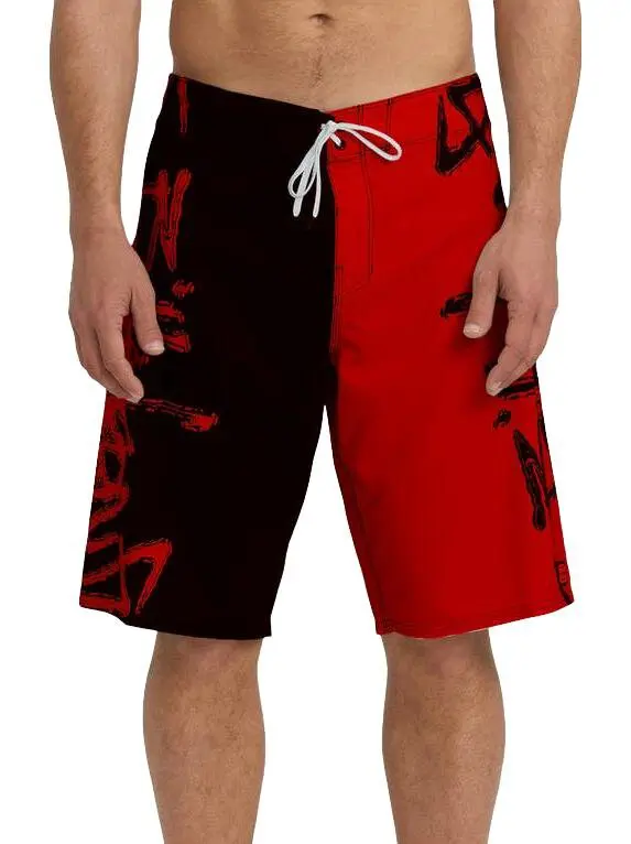 BILLABONG Printed Board Shorts - Red