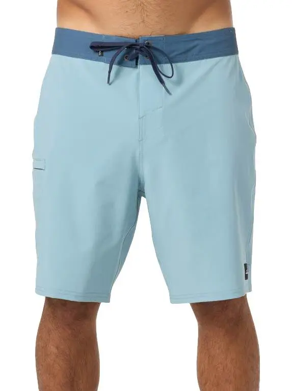 O'Neill Hyperfreak Heat Solid Board Shorts - Stone Blue