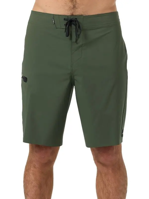 O'Neill Hyperfreak Tech Solid Board Shorts - Dark Olive