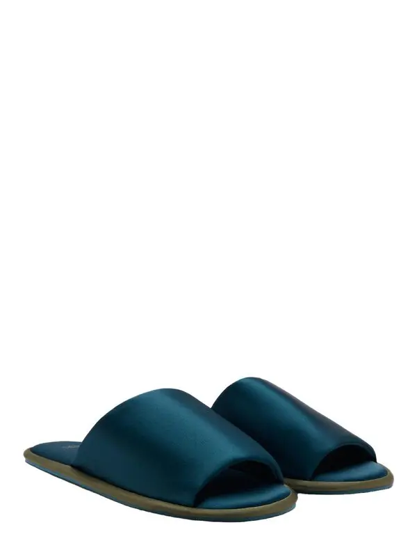 Mango Slide Slipper - Dark Navy