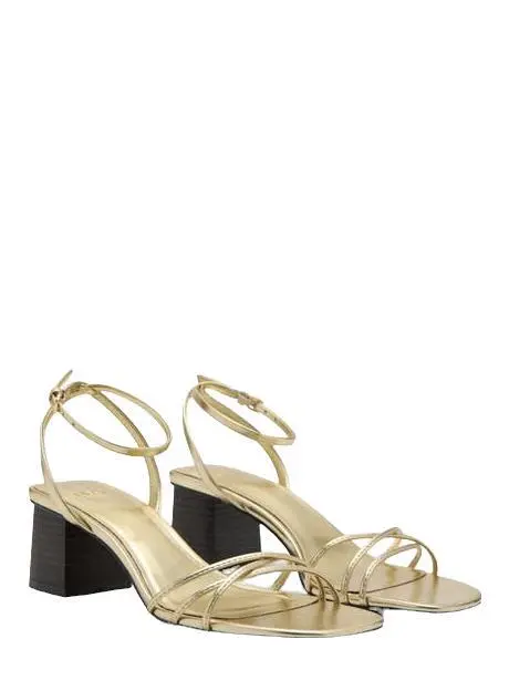 Mango Ankle Strap Sandal - Gold