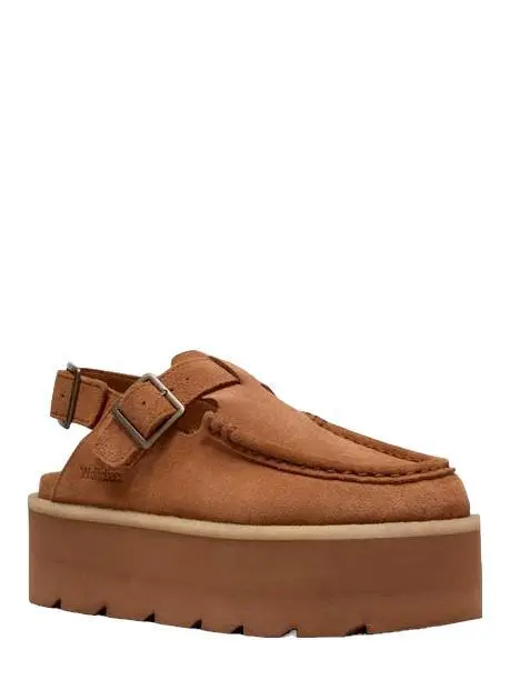 Clarks Slingback Mule - Tan Suede