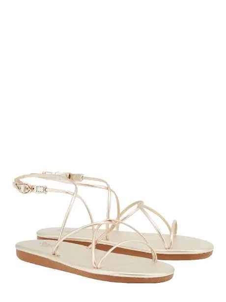 ANCIENT GREEK SANDALS Pixida Strappy Sandal - Platinum