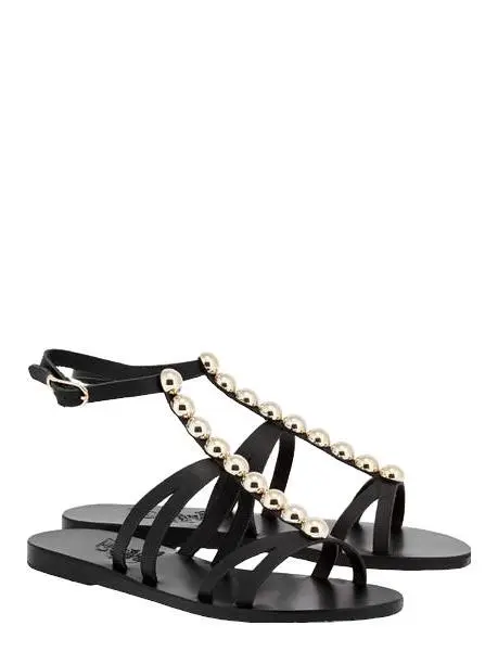 ANCIENT GREEK SANDALS Doris Embellished Ankle Strap Sandal - Gold
