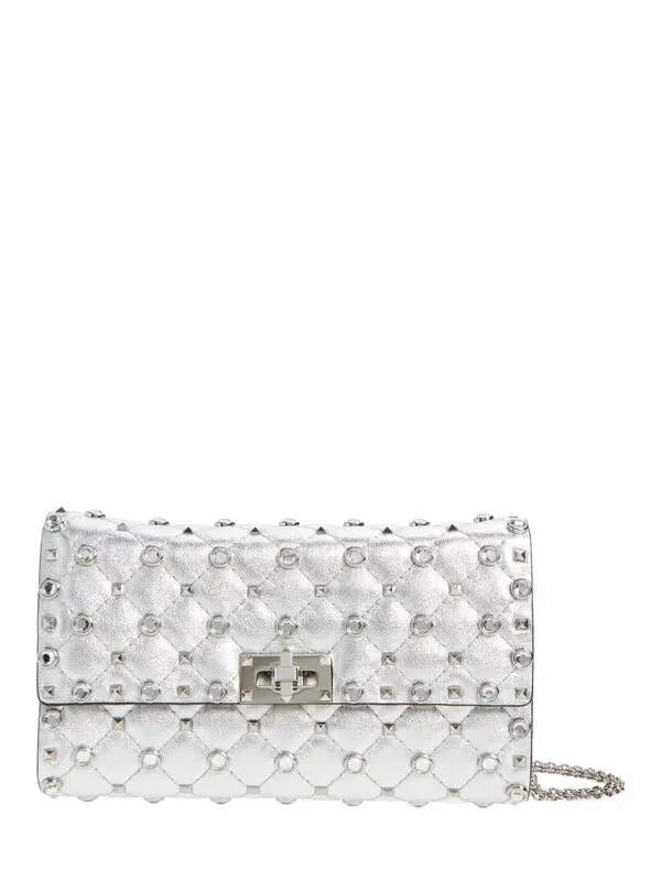 Valentino Garavani Rockstud Shoulder Bag - Silver Lilac