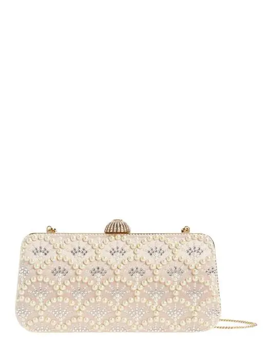 Valentino Garavani Carry Secrets Minaudière Clutch - Ivory Multi
