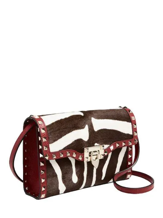 Valentino Garavani Rockstud Shoulder Bag - Red