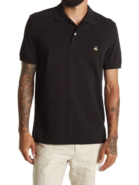 Brooks Brothers Slim Fit Stretch Cotton Piqué Polo - Meteorite