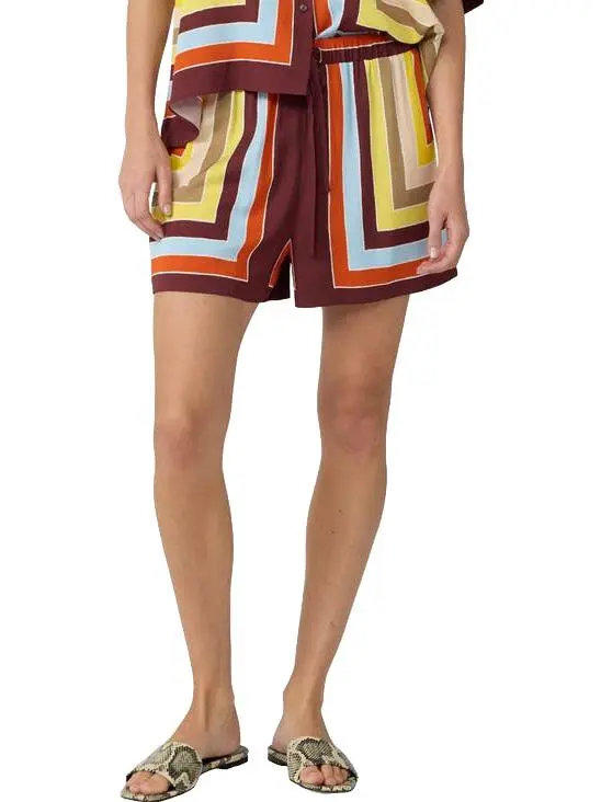 Diane Von Furstenberg Delfine Short - Dorian Stripe Multi