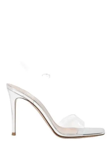 GIANVITO ROSSI Cher Sandal - Metallic Silver Tpu