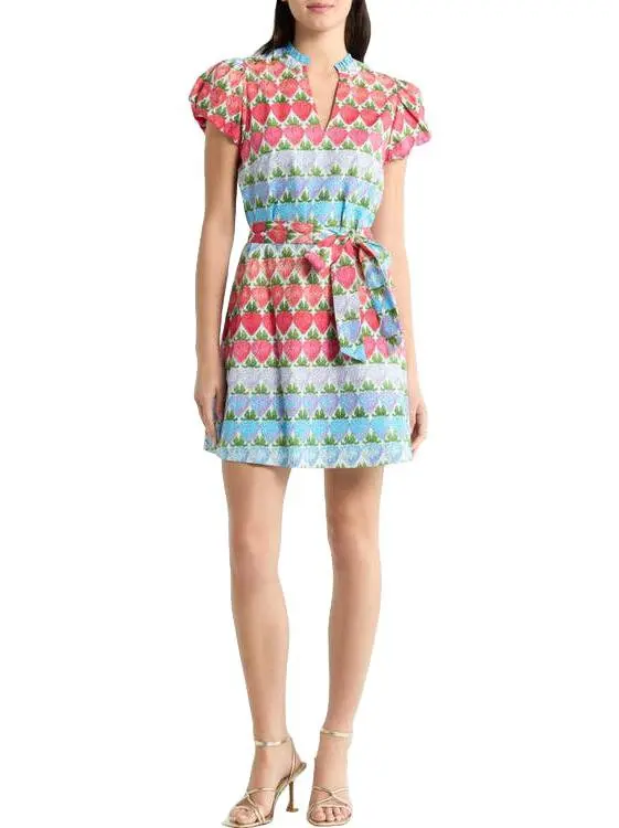 SUGARLIPS Berry Burst Cotton Mini Dress - Multi