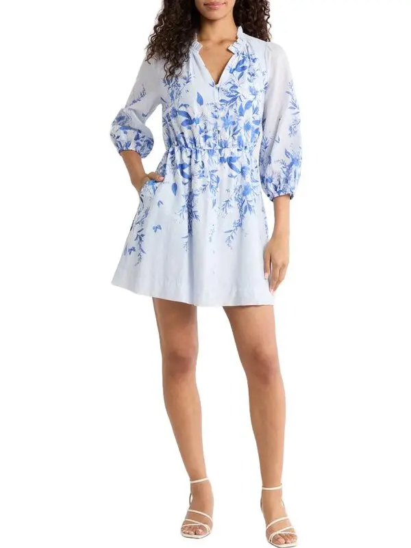 SUGARLIPS Cotton Minidress - Light Blue