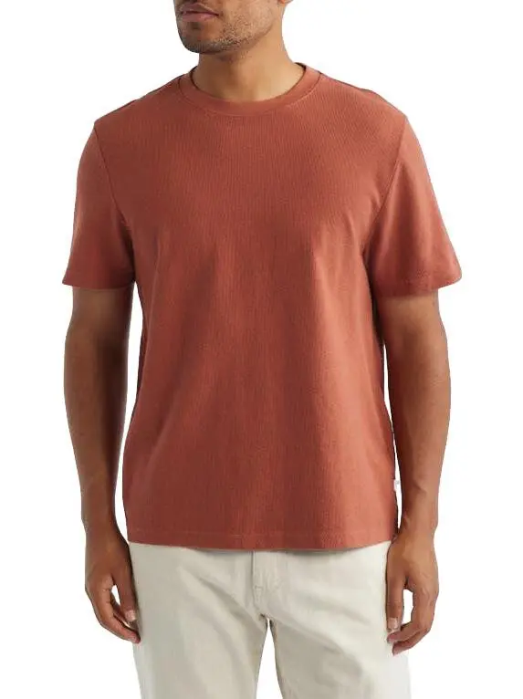 WAX LONDON Dean Organic Cotton T-shirt - Rust