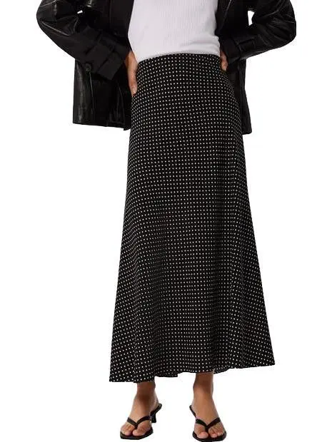 Whistles Printed Maxi Skirt - Blk/white