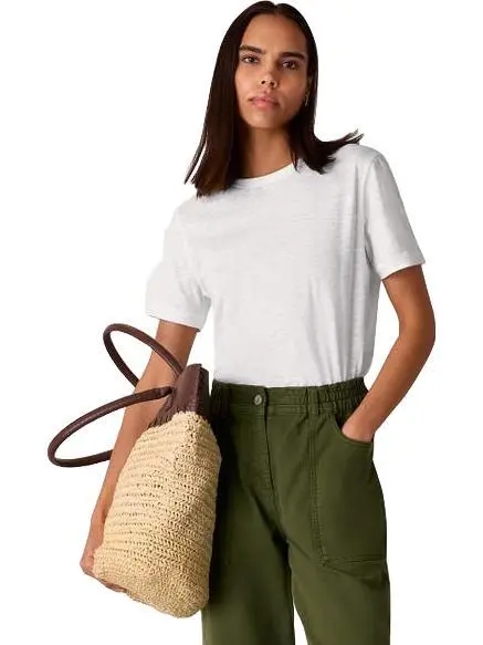 Whistles Emily Ultimate Crew Neck T-shirt - White