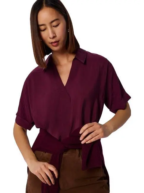 Whistles Sasha Relaxed Shirt - Fig