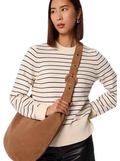 Whistles Classic Stripe Cotton Knit Jumper - Ivor/multi