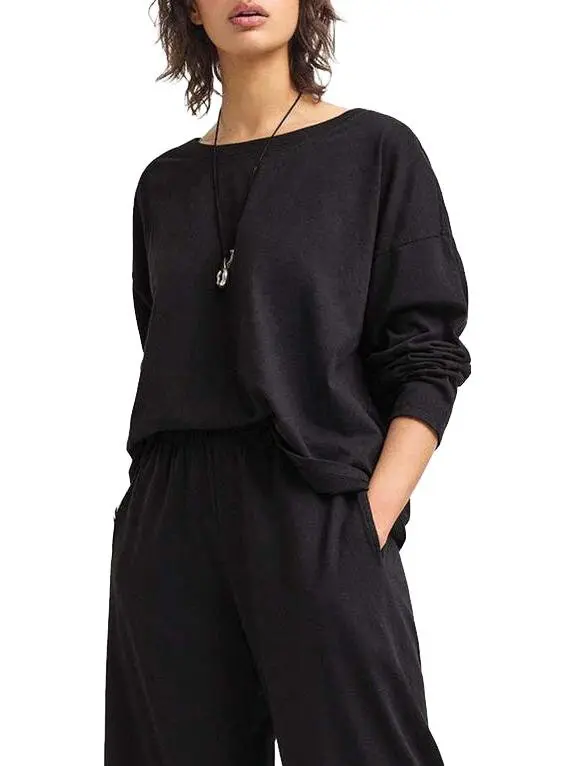 Vitamin A® Relaxed Fit Cotton-blend Sweatshirt - Black