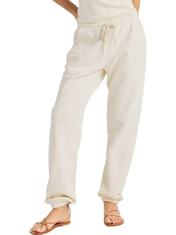 Vitamin A® Classic Cotton Sweatpants - Cream