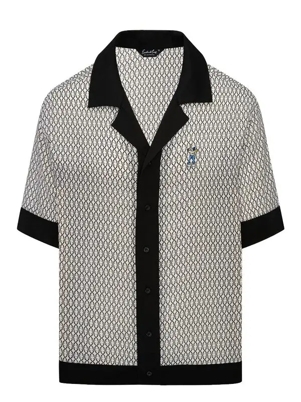 EASTSIDE GOLF Cabana Camp Shirt - White/black
