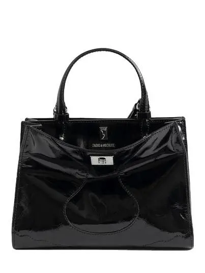 Zadig&Voltaire Jack Mini Vintage Patent Bag - Black