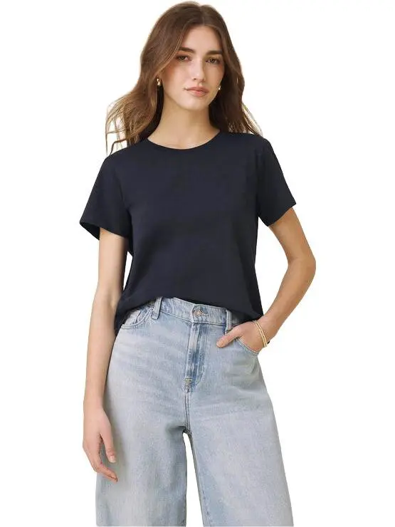 Splendid Louisa Short Sleeve Tee - Black