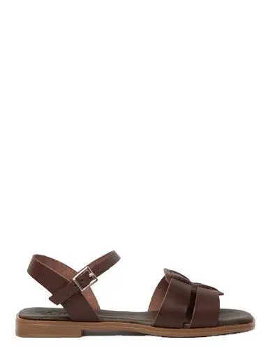 MENINA STEP Ankle Strap Sandal - Natural