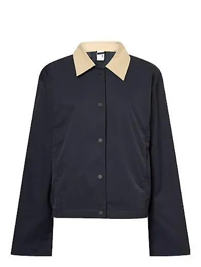 On Woven Jacket With Contrast Collar - Black