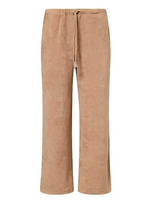 4TH & RECKLESS Cotton-blend Wide-leg Trousers - Beige