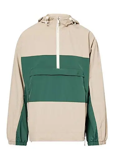 On Zendaya X" Half-zip Color-block Anorak Jacket - Kasha