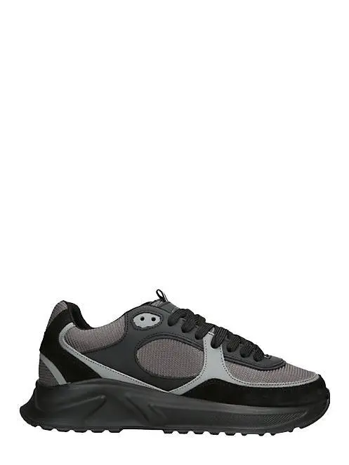 CLEENS Onesixty Runner Suede And Mesh Trainers - Grey/dark
