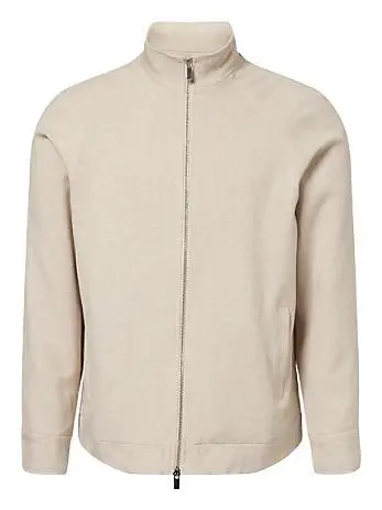 NOBL Vincent Zip-up Woven Jacket - Beige