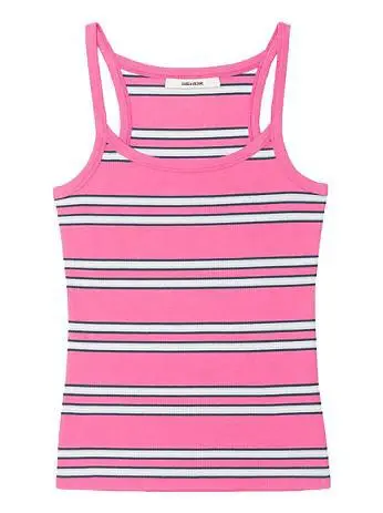 Zadig&Voltaire Striped Cotton Tank Top - Lady
