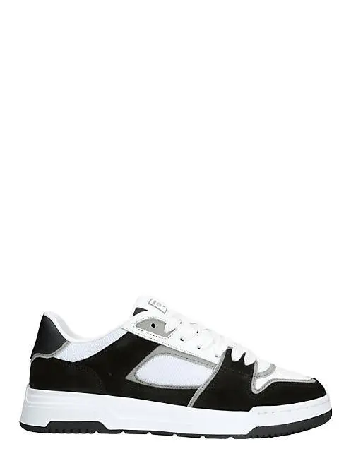 CLEENS Layup Suede And Mesh Trainers - Blk/white