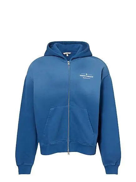 THE COUTURE CLUB Cotton Zip-up Hoody - Cobalt