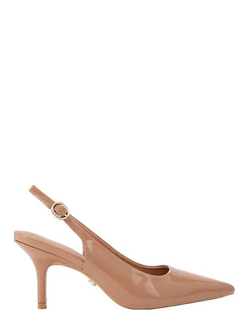 Carvela Spirit Faux-leather Slingbacks - Beige