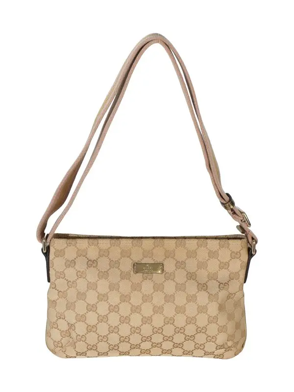 Gucci Gg Canvas Messenger Bag - Beige