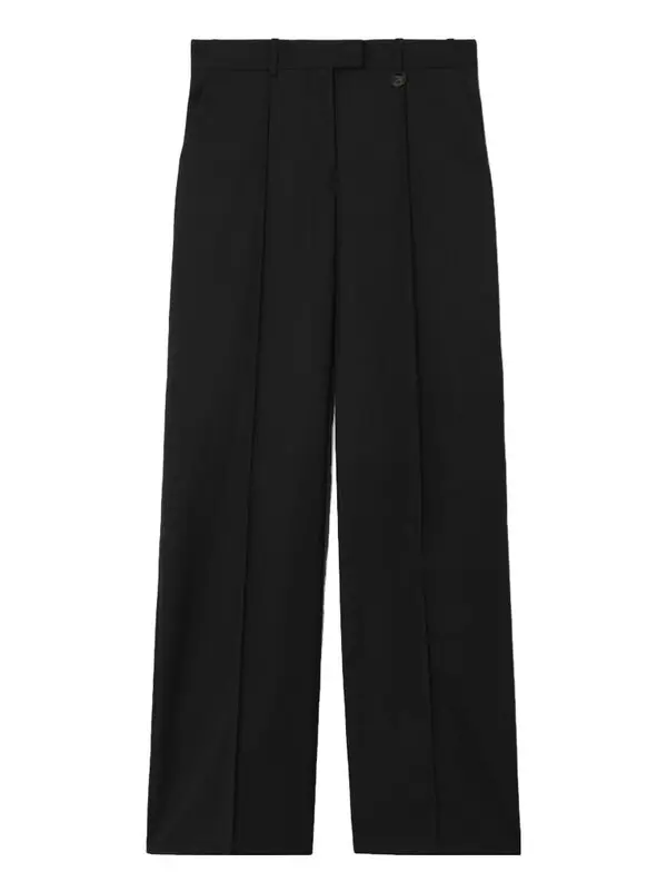 Burberry Tailored Wool Trousers - Black