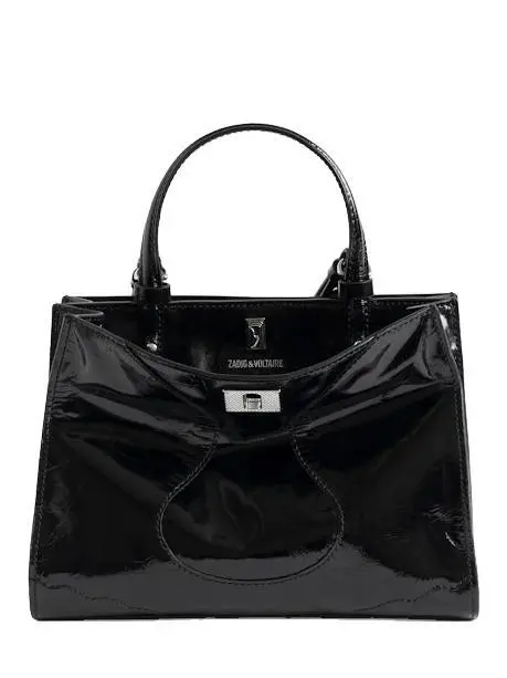 Zadig&Voltaire Jack Mini Vintage Patent Bag - Black
