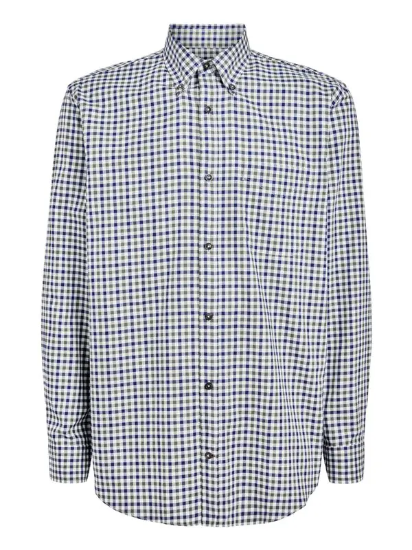 Purdey Cotton Check Shirt - Green