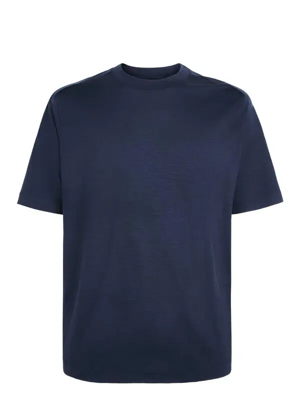 Sease Cotton Runner T-shirt - Navy