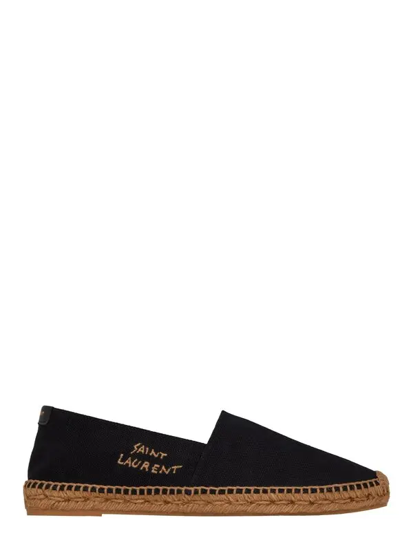 Saint Laurent Monogram Espadrilles - Black