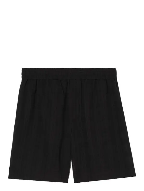 Burberry Check Cotton Voile Shorts - Black