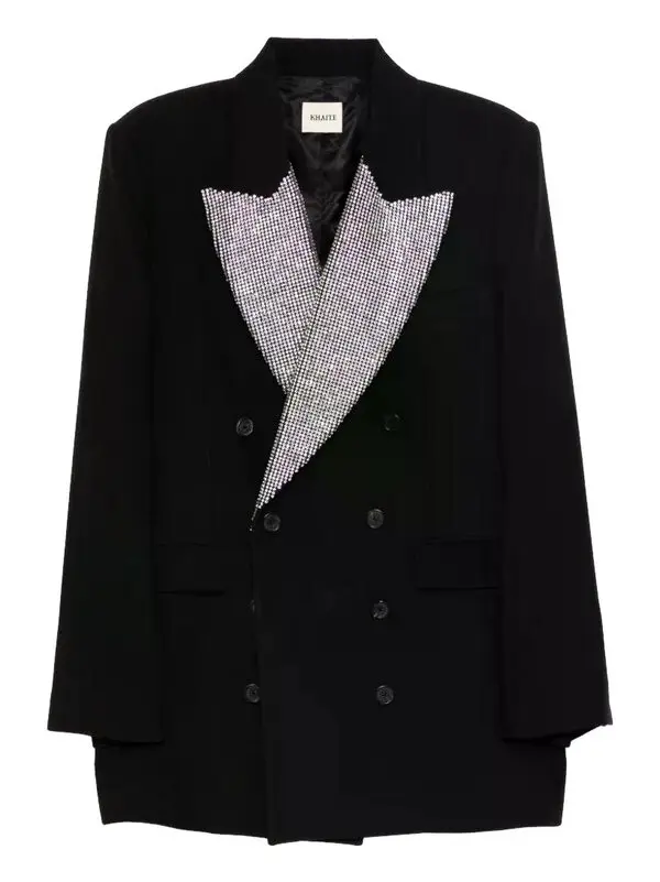 Khaite Balton Crystal-embellished Blazer - Black